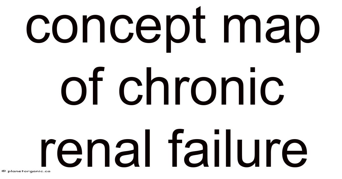 Concept Map Of Chronic Renal Failure